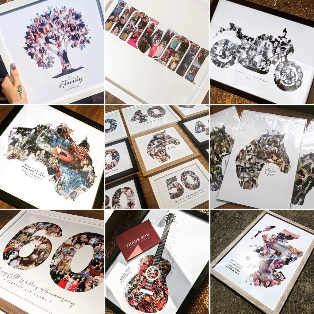 Motorbike Photo Collage - indiprintsstudio.co.uk
